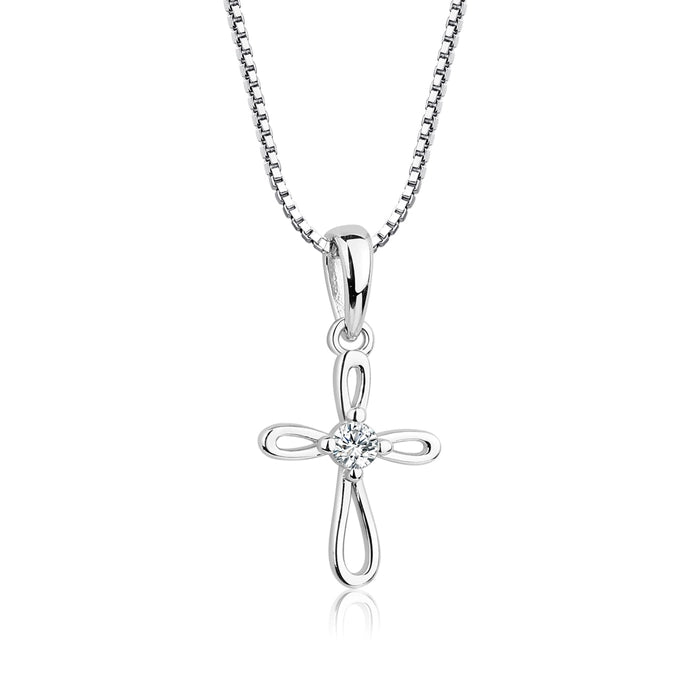 sterling silver cross necklace – Sugar-N-Spice Children's and Tween ...
