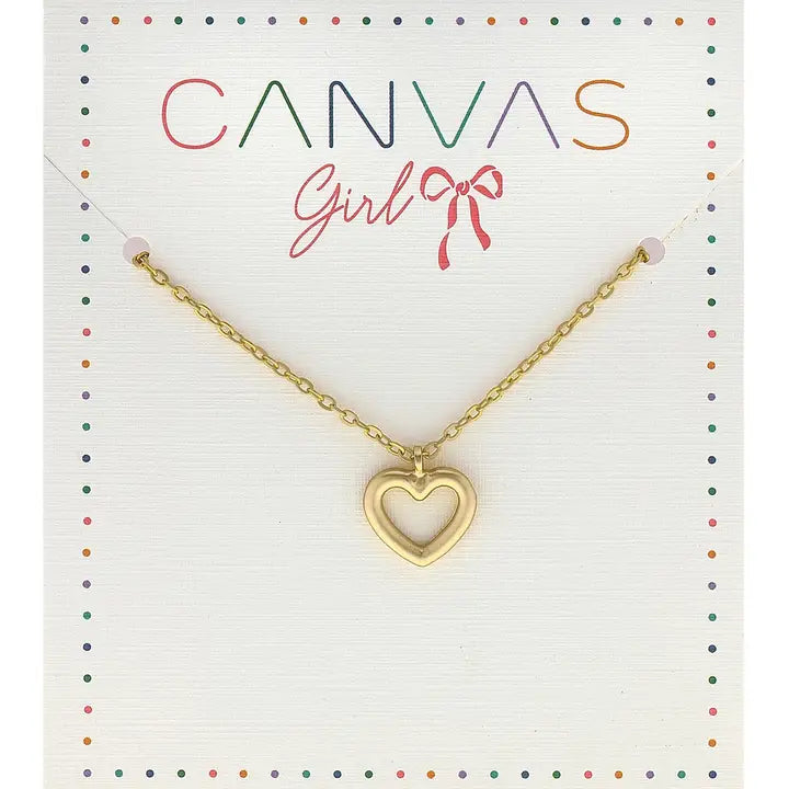 girls clementine open heart necklace – Sugar-N-Spice Children's and ...