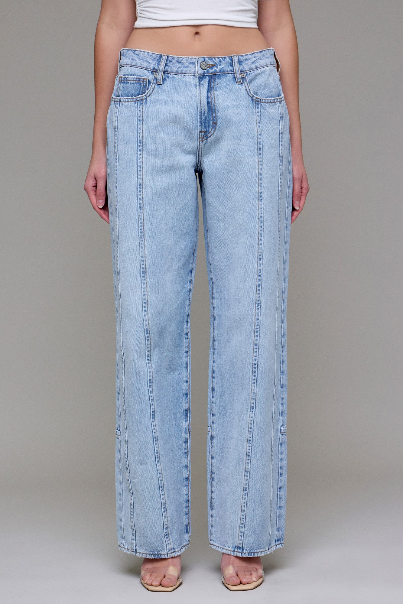 light wash seamed relaxed dad jean – Sugar-N-Spice Children's and Tween ...