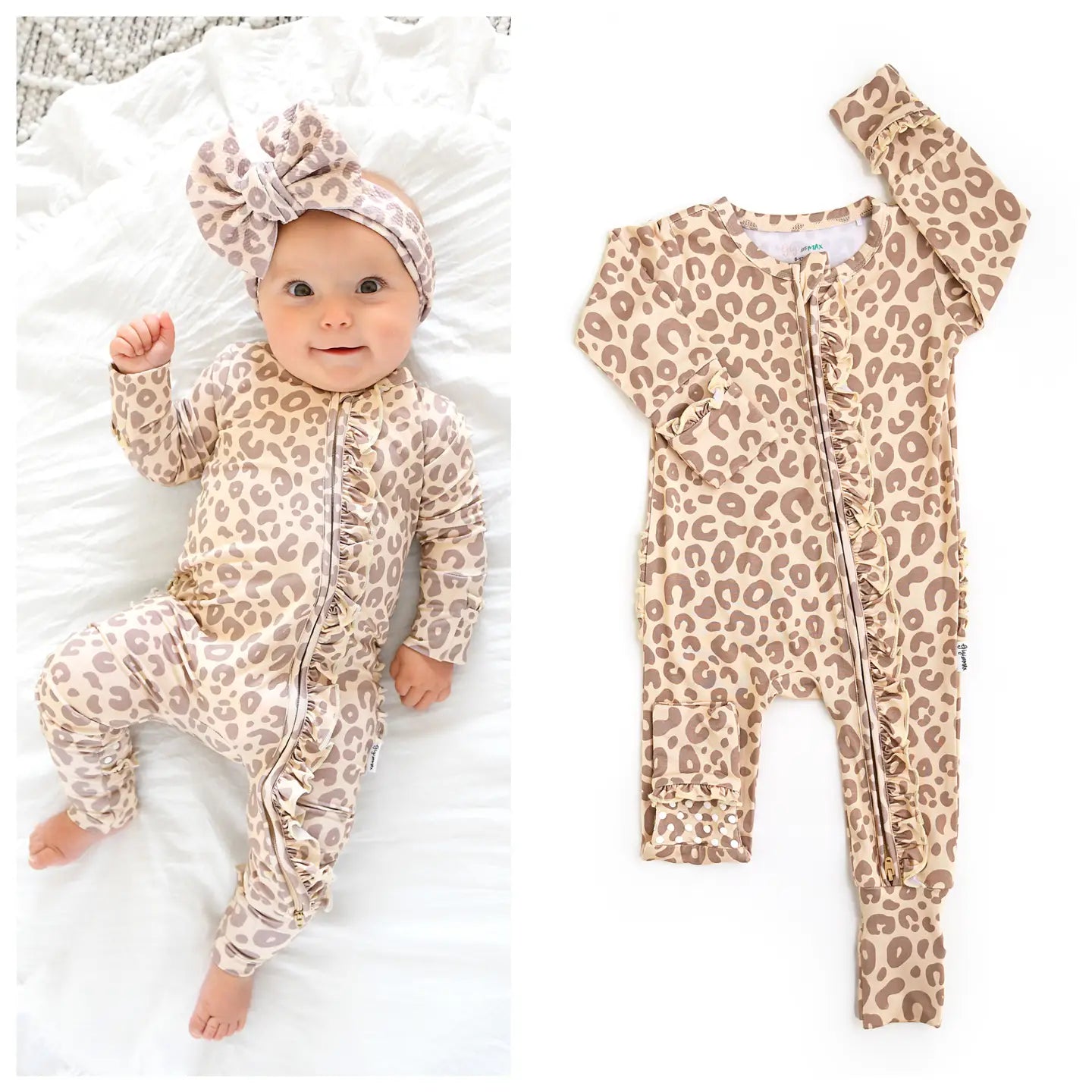 amari leopard ruffled zip – Sugar-N-Spice Children's and Tween + Lily ...