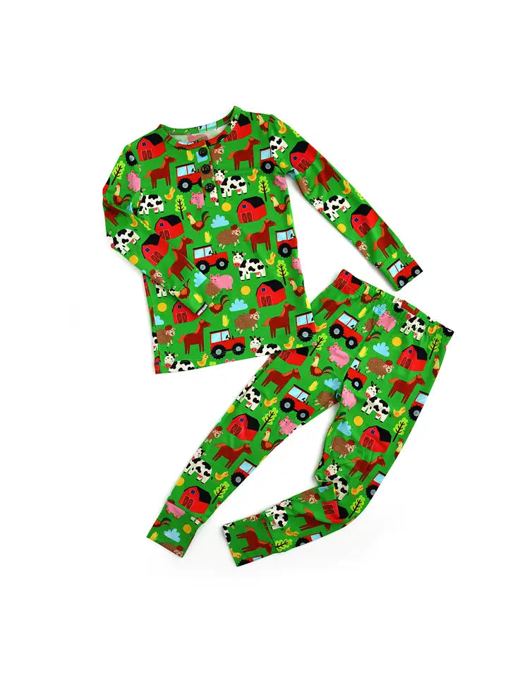 gigi and max tanner farm sleepies pajama set – Sugar-N-Spice Children's ...