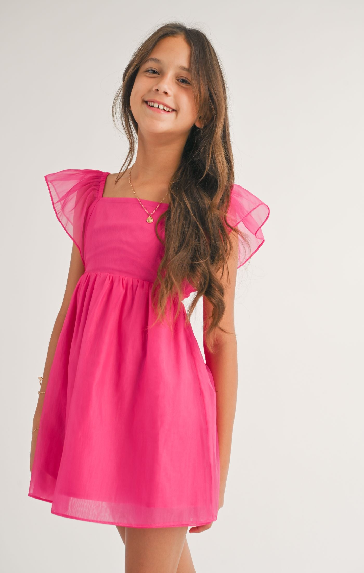 tween delphine ruffle sleeve mini dress – Sugar-N-Spice Children's and ...