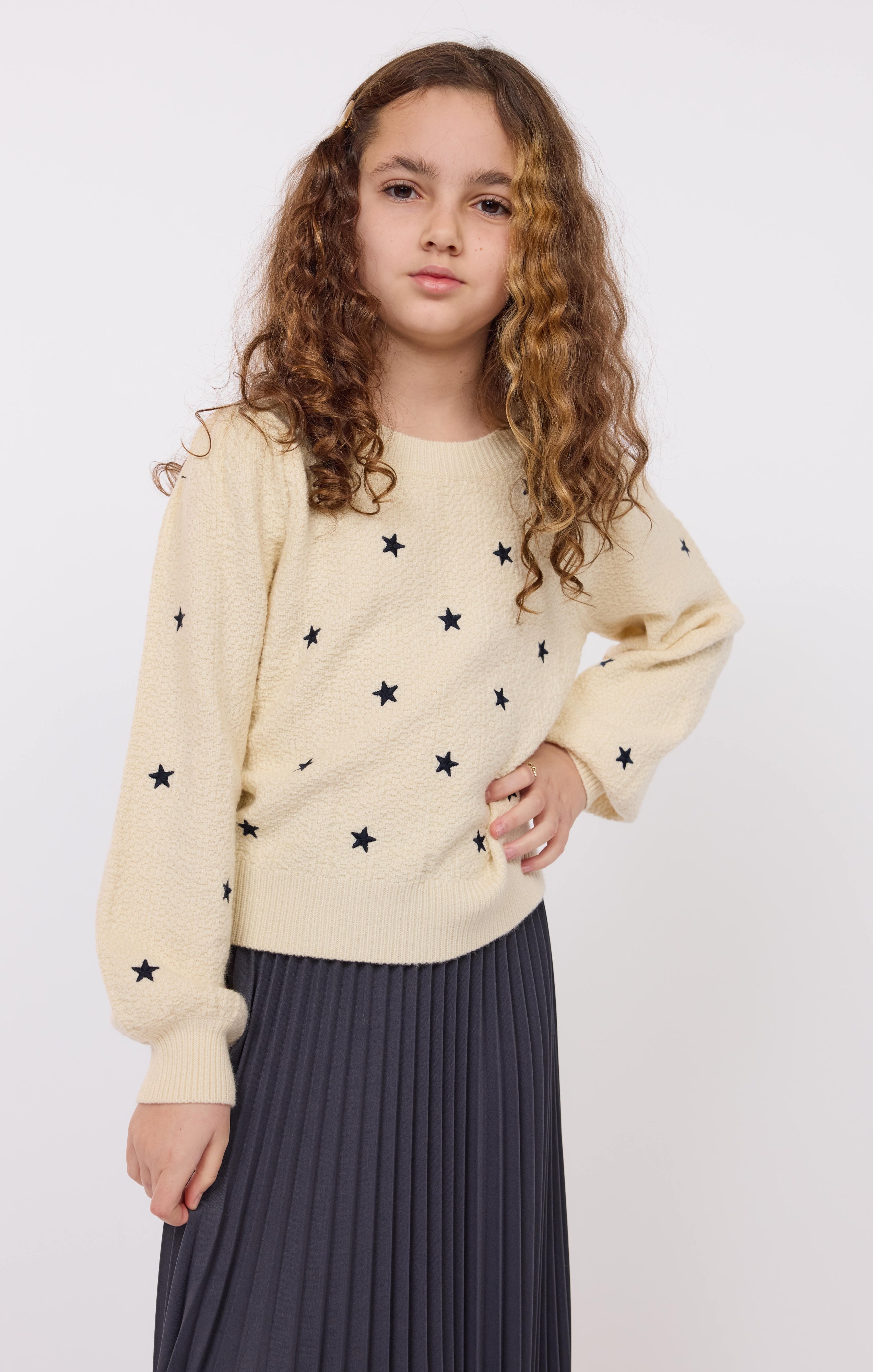 tween star embroidered sweater – Sugar-N-Spice Children's and Tween ...