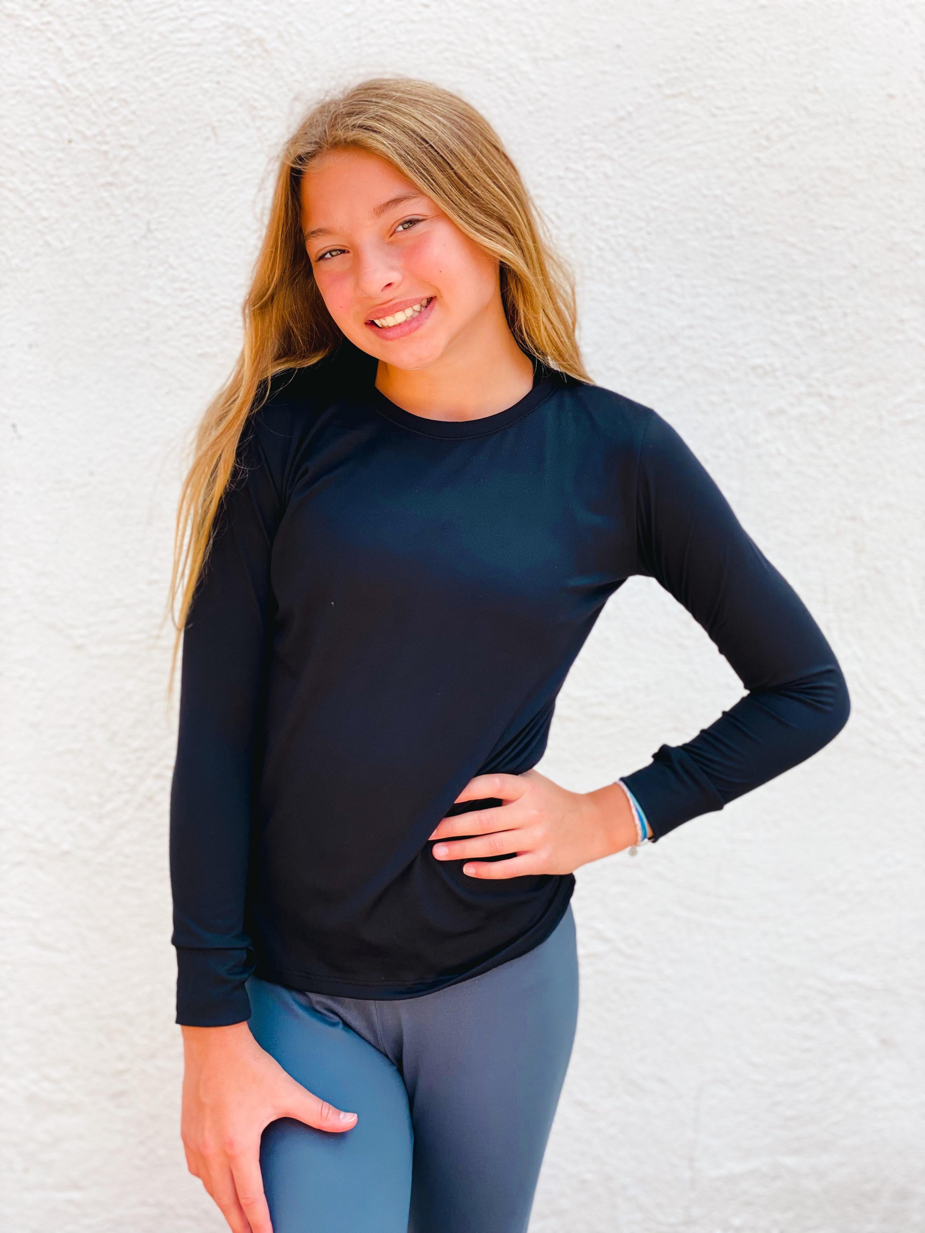 black ls baselayer top – Sugar-N-Spice Children's and Tween + Lily Zita ...