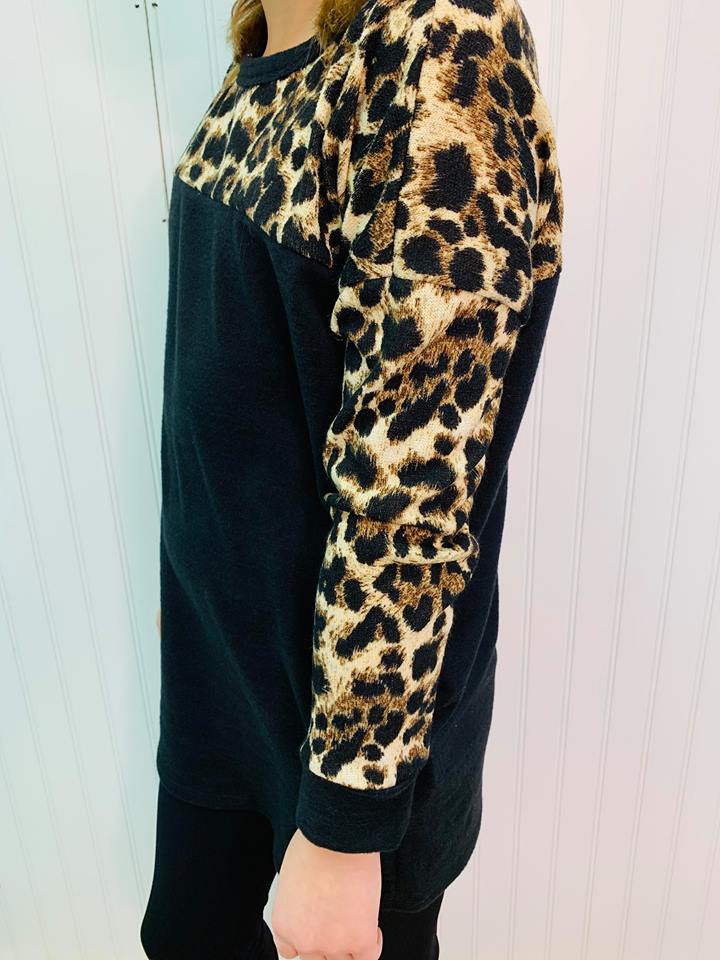 LAYLA BLACK LEOPARD TOP – Sugar-N-Spice Children's and Tween + Lily ...