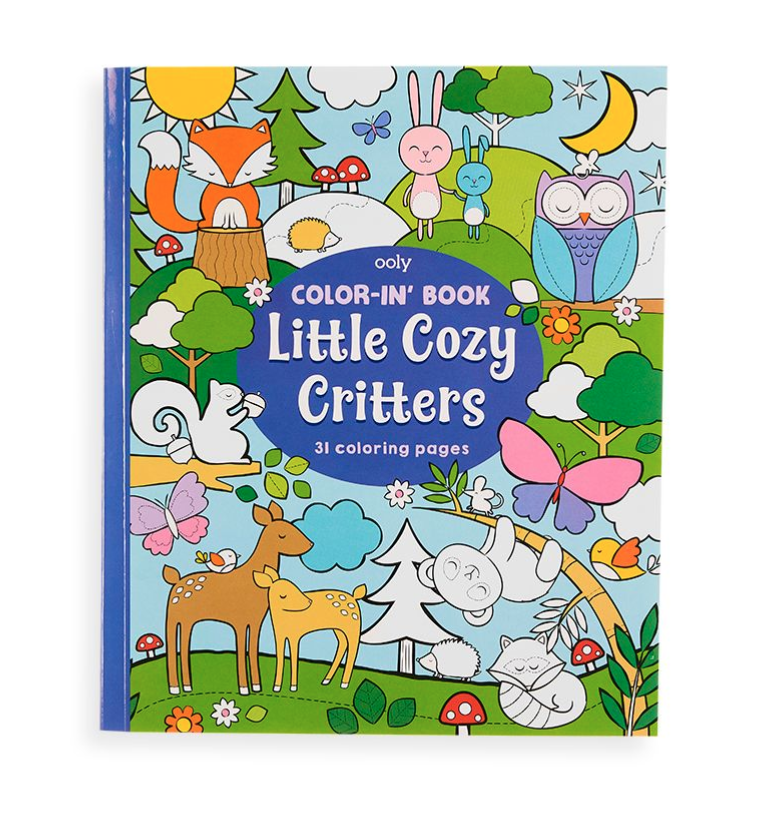 Color-in' Book: Little Cozy Critters – Sugar-N-Spice Children's and ...