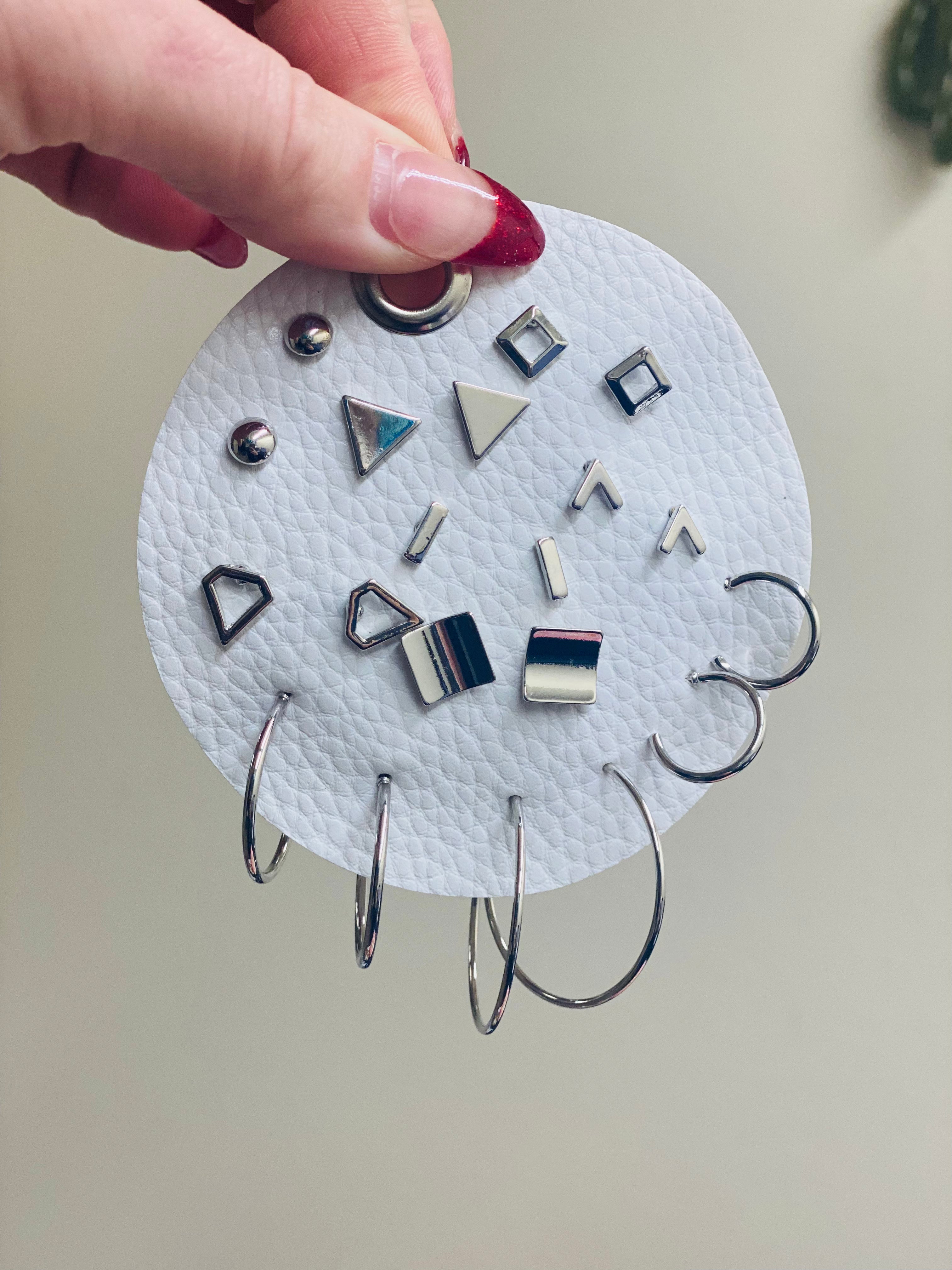 silver fallout metal earrings set – Sugar-N-Spice Children's and Tween ...