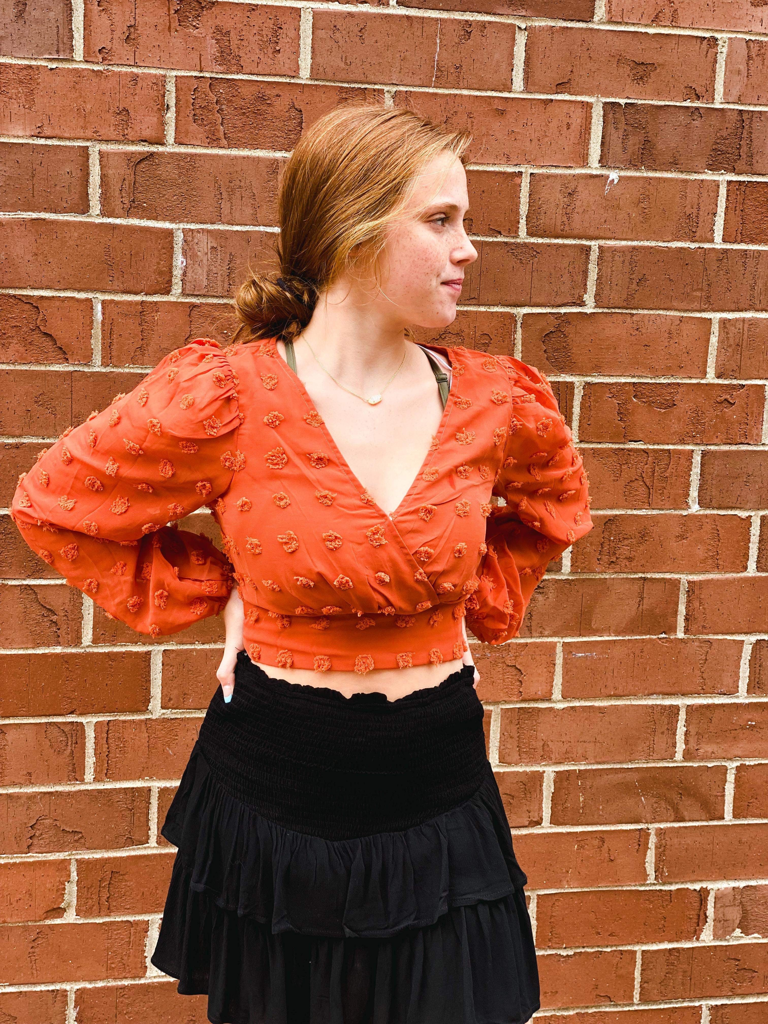 rust wrap ls pom top – Sugar-N-Spice Children's and Tween + Lily Zita ...